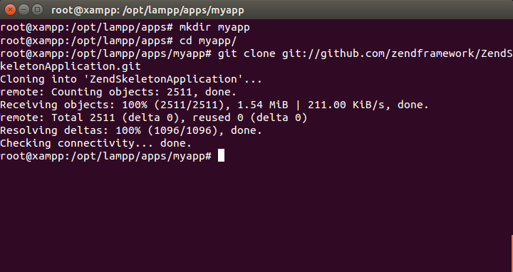 Start a New Zend Framework 2 Project