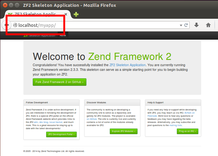 Start a New Zend Framework 2 Project